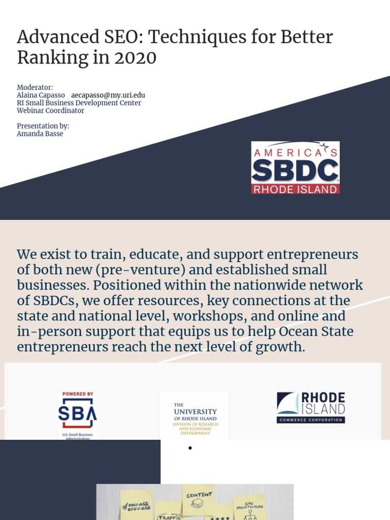 RISBDC Advanced SEO Techniques For Better Rannking in 2020 | PDF ...