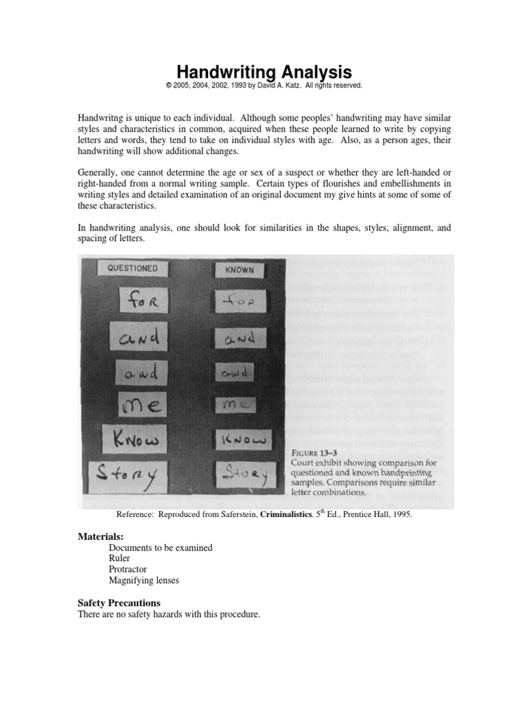 Handwriting Analysis | PDF