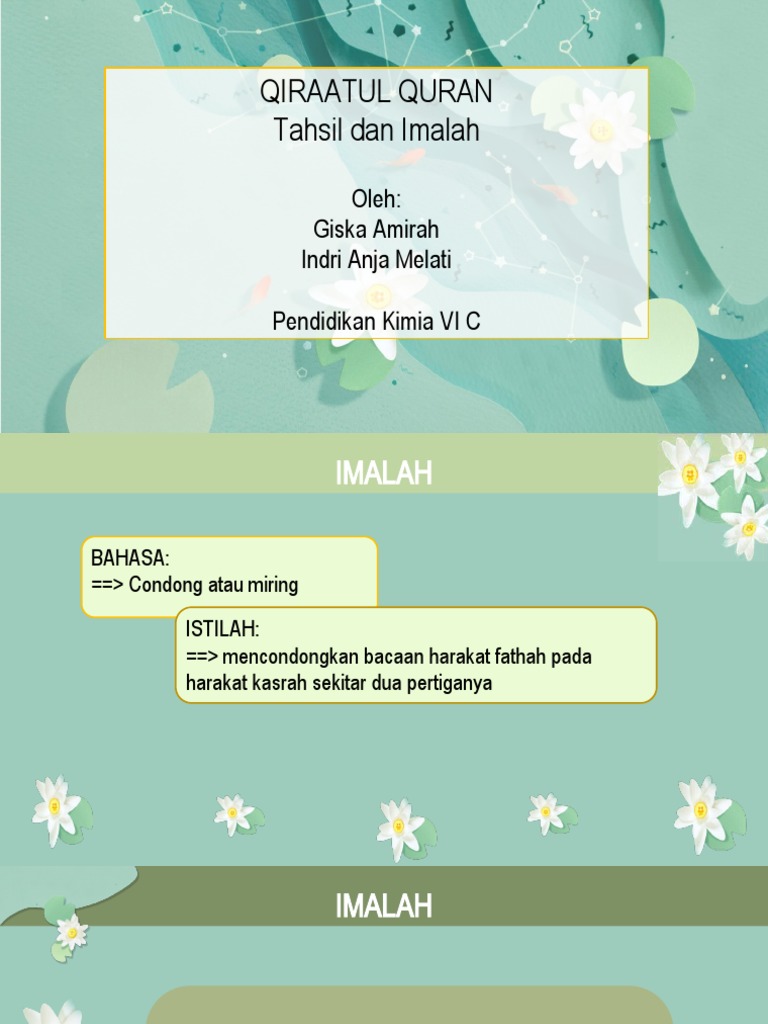 Tahsil & Imalah | PDF