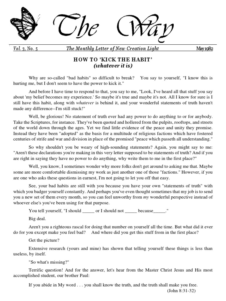 Kick The Habit | PDF | Truth | Mind