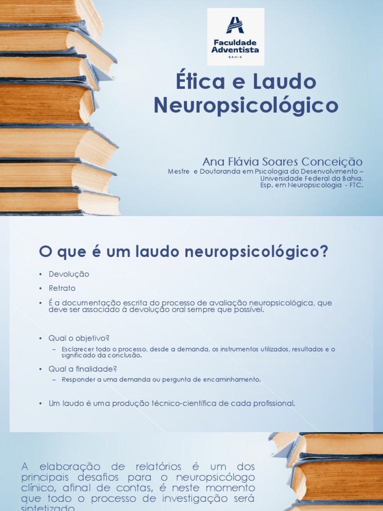 Ética e Laudo Neuropsicológico | PDF | Neuropsicologia | Memória