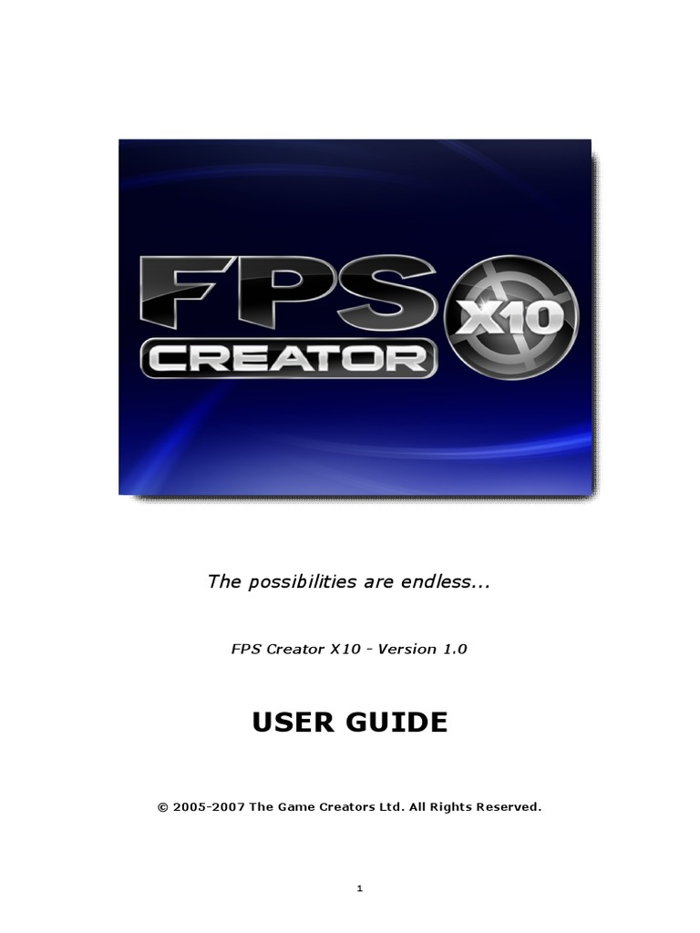 FPS Creator Manual | PDF | Disclaimer | Windows Vista