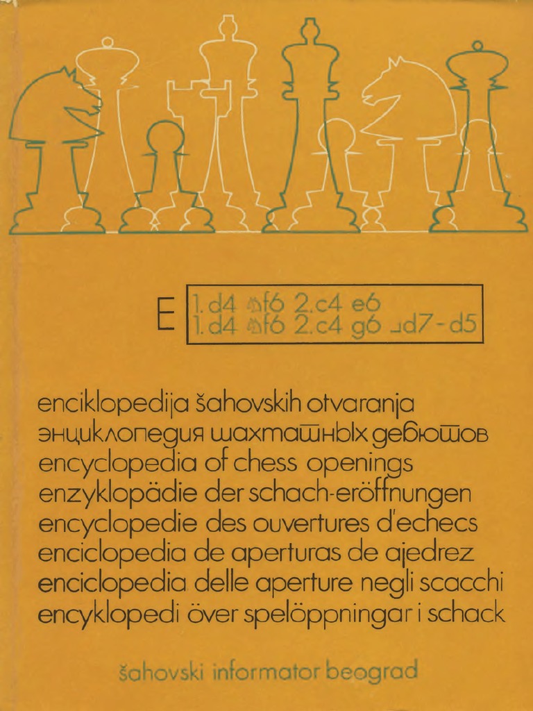Chess Informant - Encyclopaedia of Chess Openings - Volume E (1978) | PDF