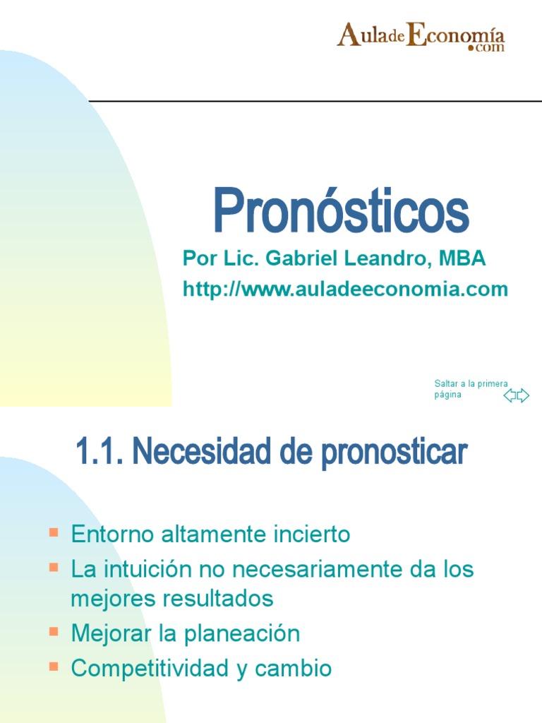 Pron Sticos | PDF | Inflación | Mínimos cuadrados