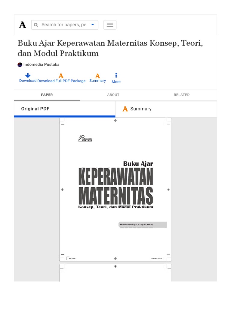 (PDF) Keperawatan Maternitas Konsep, Teori, Dan Modul Praktikum - Indomedia Pustaka - Academia ...