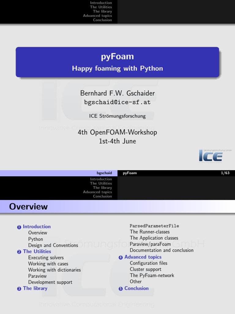 PyFoam for CFD Engineers | PDF | Python (Programming Language) | Library (Computing)