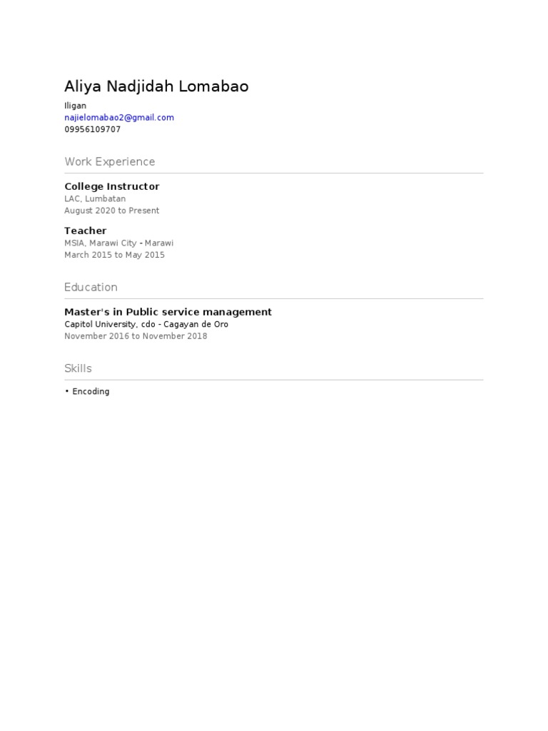 Aliya Nadjidah Lomabao | PDF
