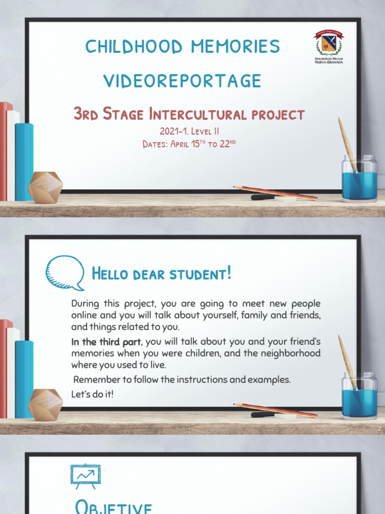 Childhood Memories Video Project Guide | PDF | Childhood | Vocabulary