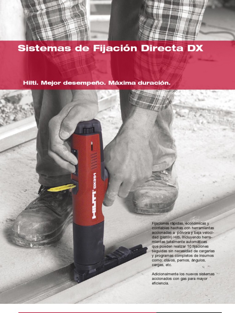 Cat Pistola Hilti (DX 36) | Descargar gratis PDF | Materiales de construcción | Materiales