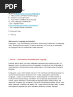 MMW Module 2 - MATHEMATICAL LANGUAGE AND SYMBOLS | PDF | Set ...