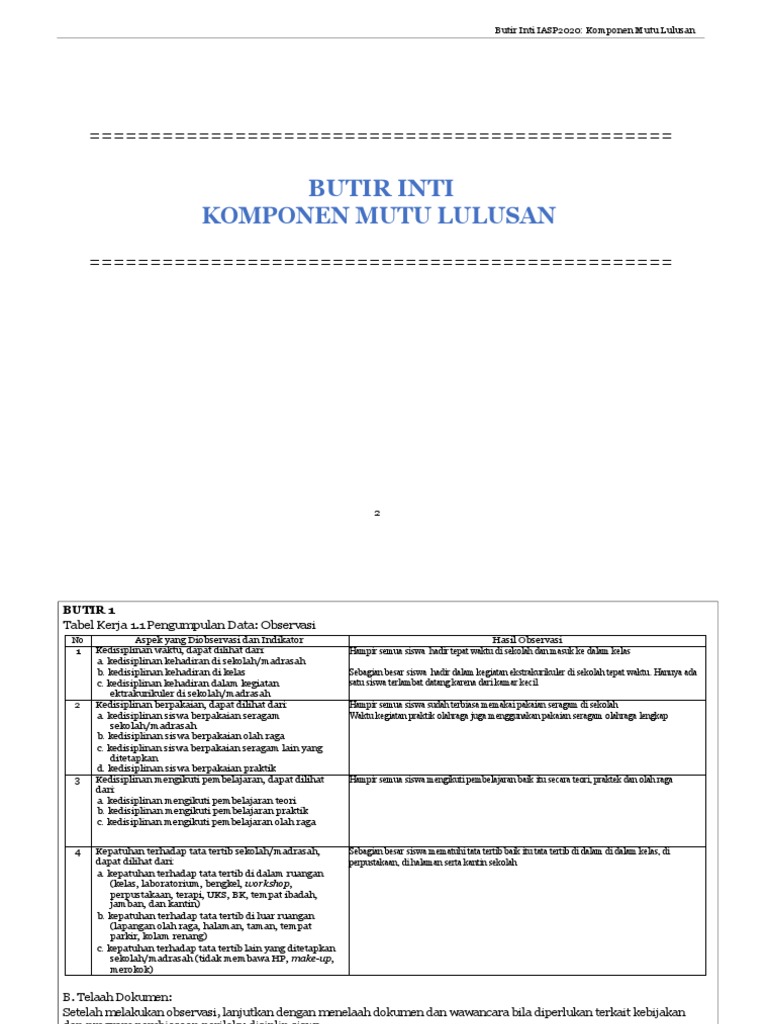 Pembuktian Kinerja Mutu Lulusan | PDF | Karier & Perkembangan