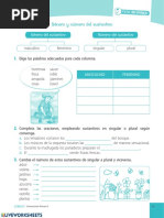 Ficha 4 Concordancia Género y Número | PDF | Adjetivo | Sustantivo