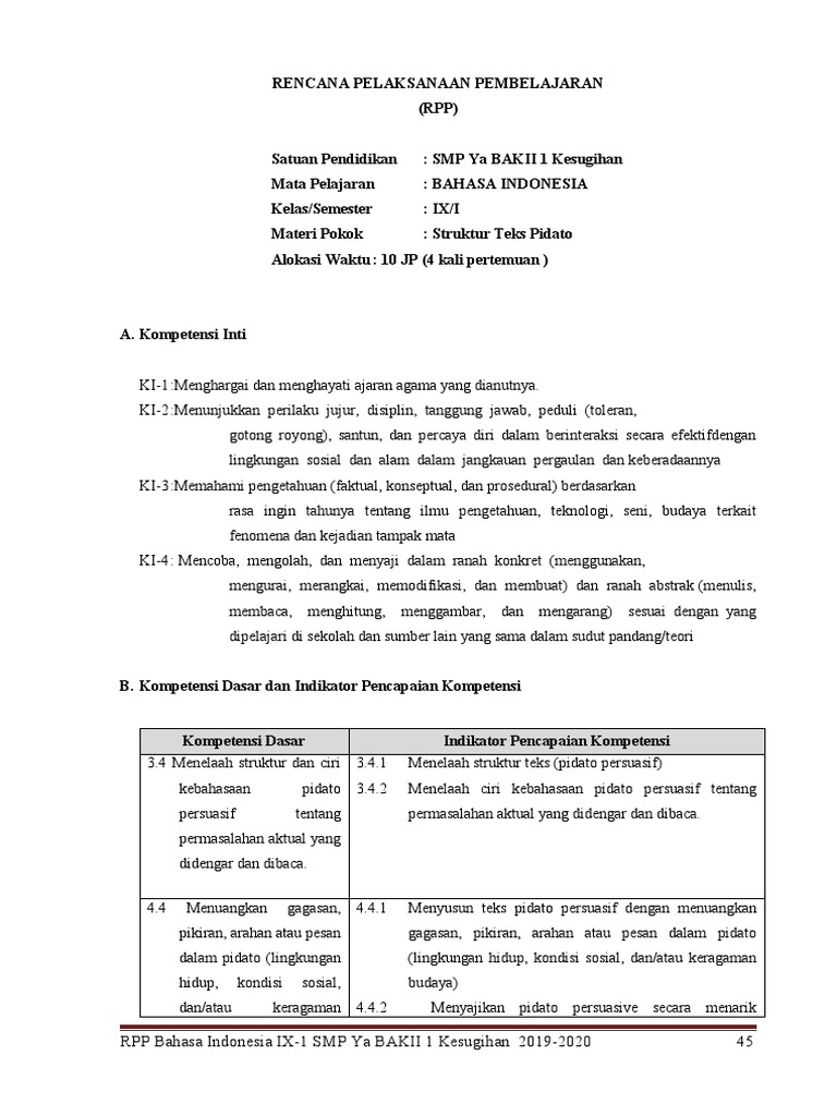 Bab-4 RPP K13 Bindo | PDF | Karier & Perkembangan