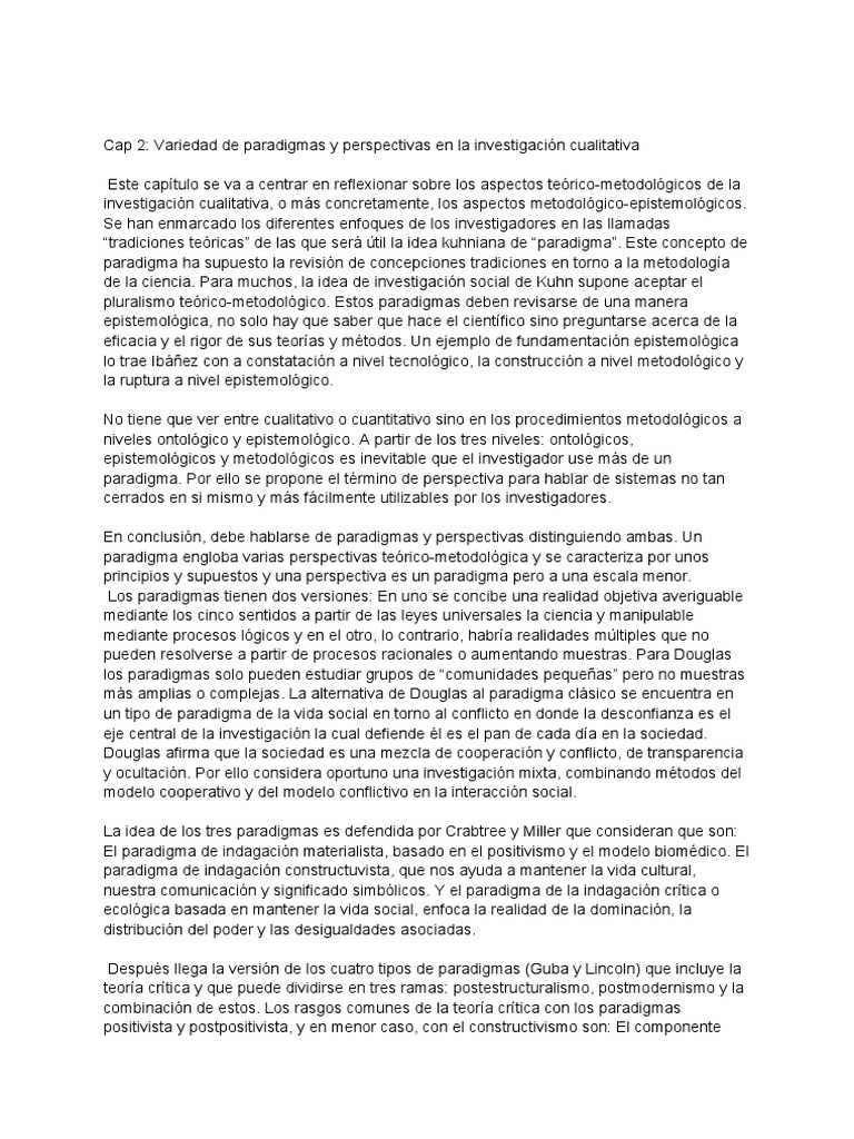 Valles Cap 2 | PDF | Paradigma | Conocimiento