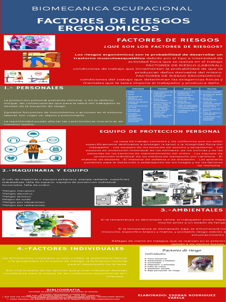 Factores de Riesgos Ergonomicos | PDF | Factores humanos y ergonomía | Riesgo