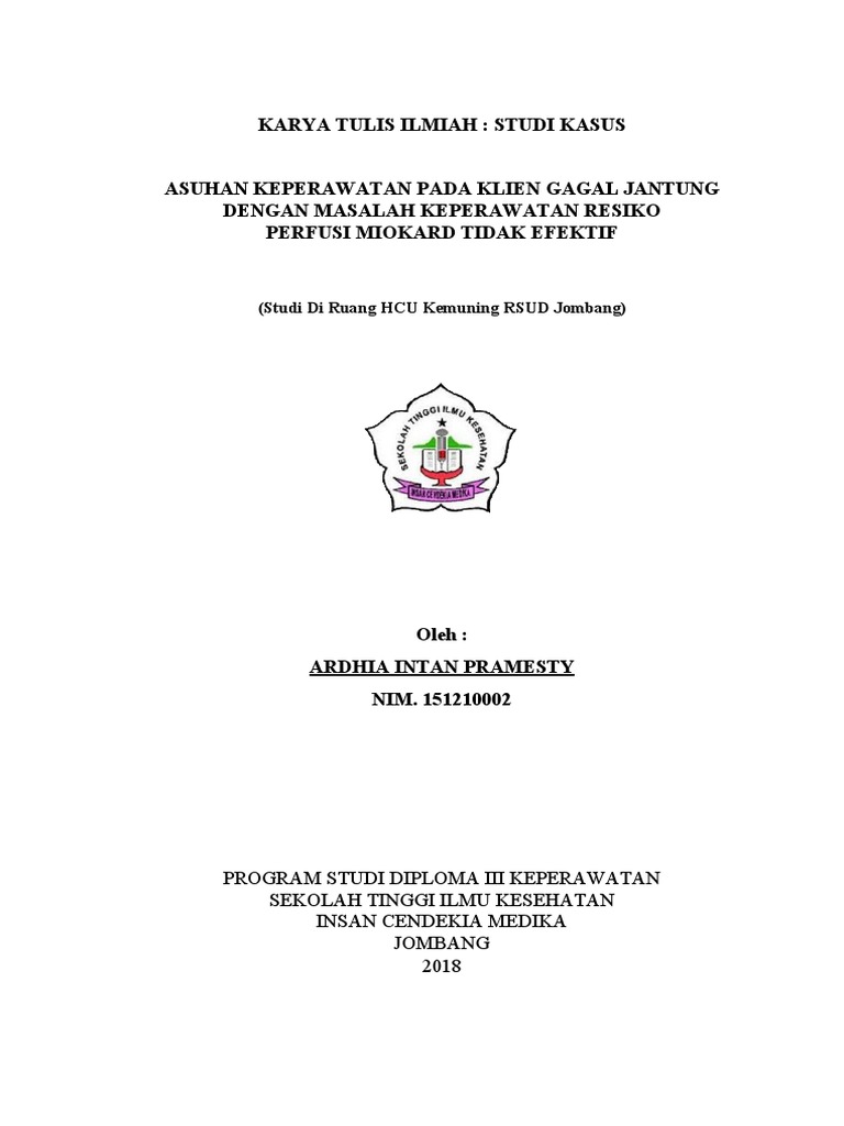 KTI LENGKAP ARDIA - Pdfkunci | PDF | Pengembangan Diri | Kesehatan Holistik