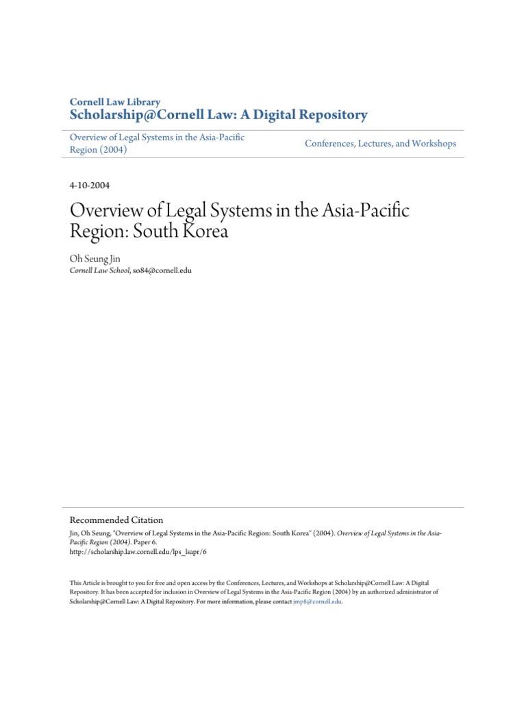 Korean Contract Law | PDF | Lawyer | South Korea