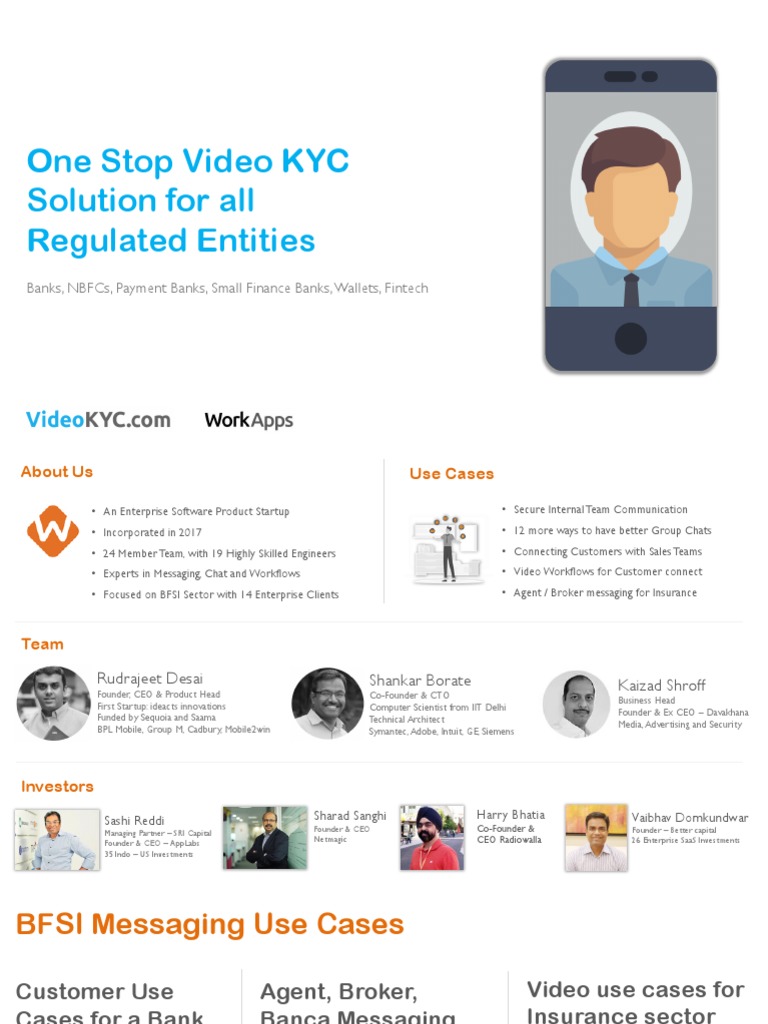 One Stop Video KYC Solution For All Regulated Entities | PDF | Mobile ...