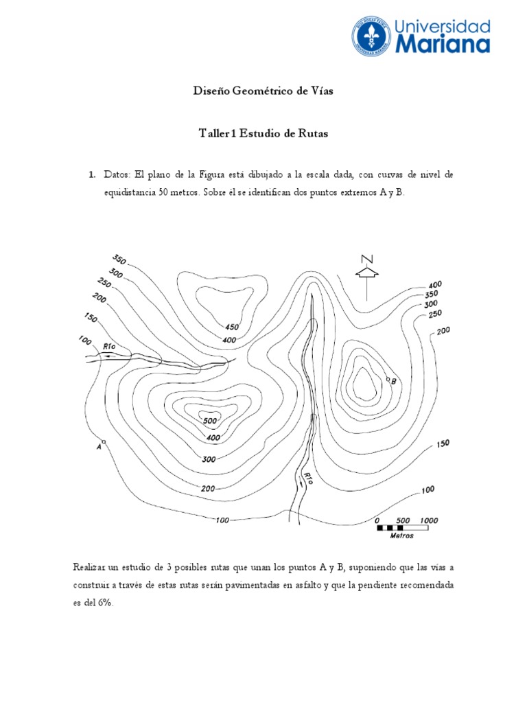 Taller 1 Trazado de Rutas | PDF