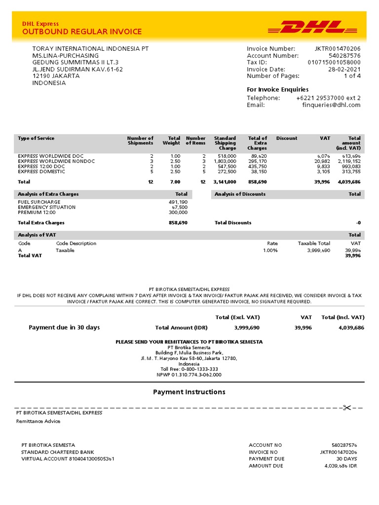 Outbound Regular Invoice | PDF | Value Added Tax | Business Documents