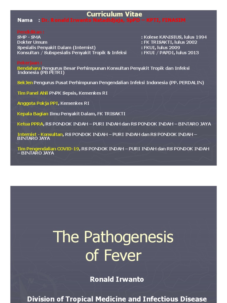 The Pathogenesis of Fever | PDF | Fever | Thermoregulation