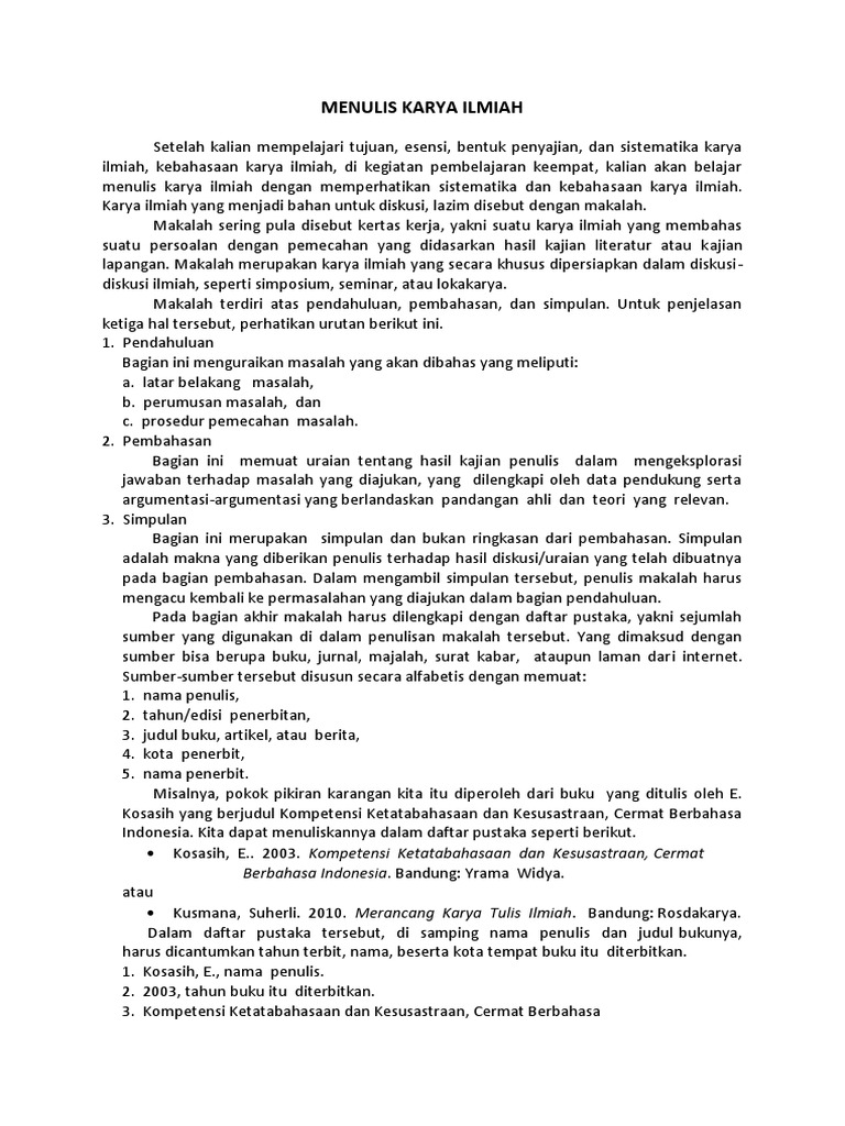 Menulis Karya Ilmiah | PDF | Ilmu Sosial