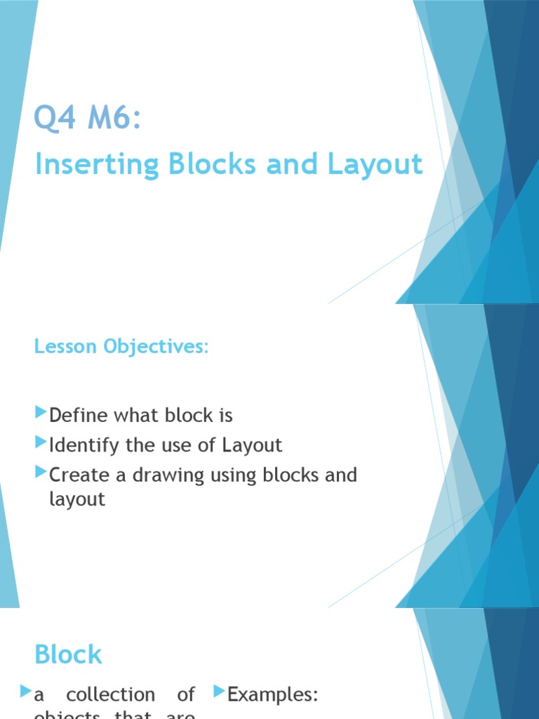 Using Blocks and Layout | PDF | Page Layout | Auto Cad
