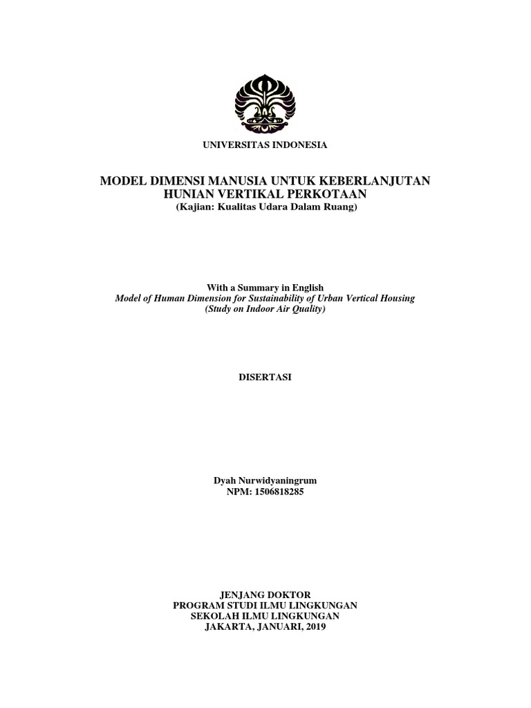 DISERTASI Model Dimensi Manusia Untuk Ke | PDF