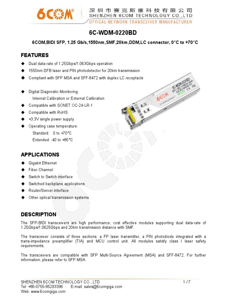 6C WDM 0220BD | PDF | Computer Science | Manufactured Goods