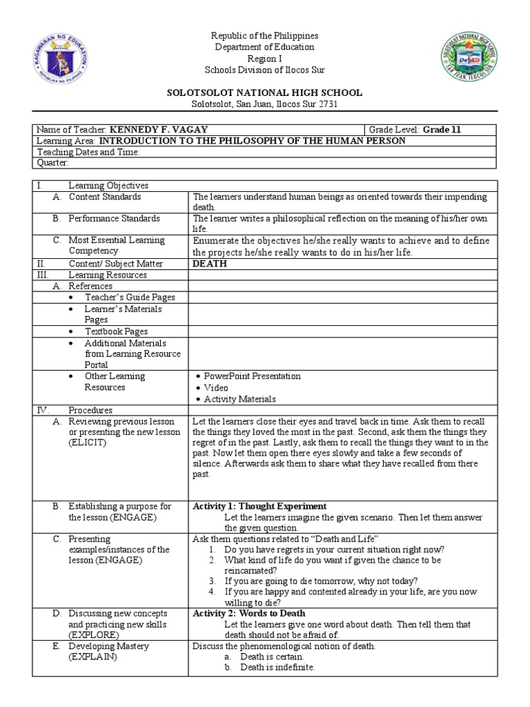 Solotsolot National High School | PDF | Reality | Learning