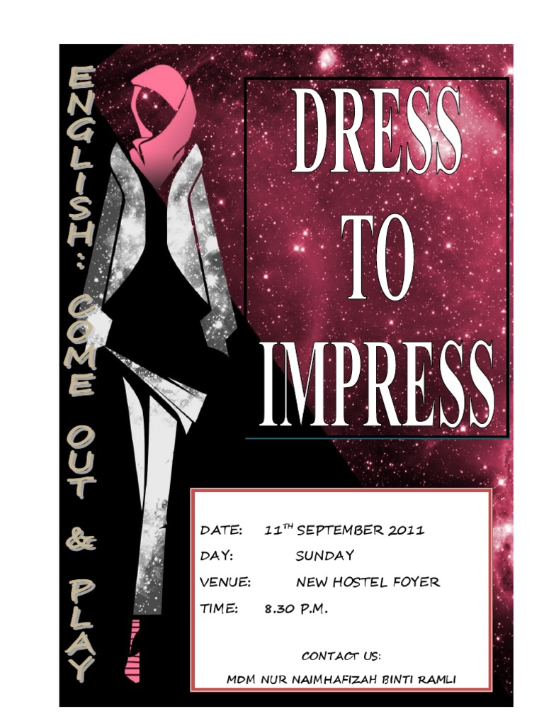 Poster Dress To Impress Naim | PDF