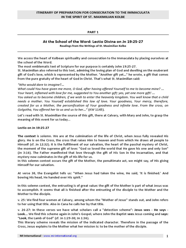 MI Part 1 | PDF | Gospel Of John | Christian Belief And Doctrine