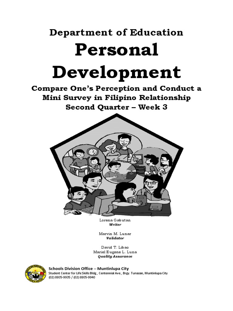 Personal Development: Department of Education | PDF | Self Concept ...