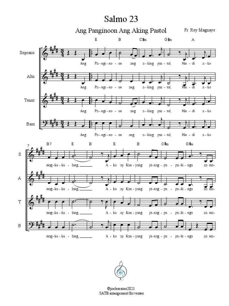 Salmo 23 Pastol | PDF