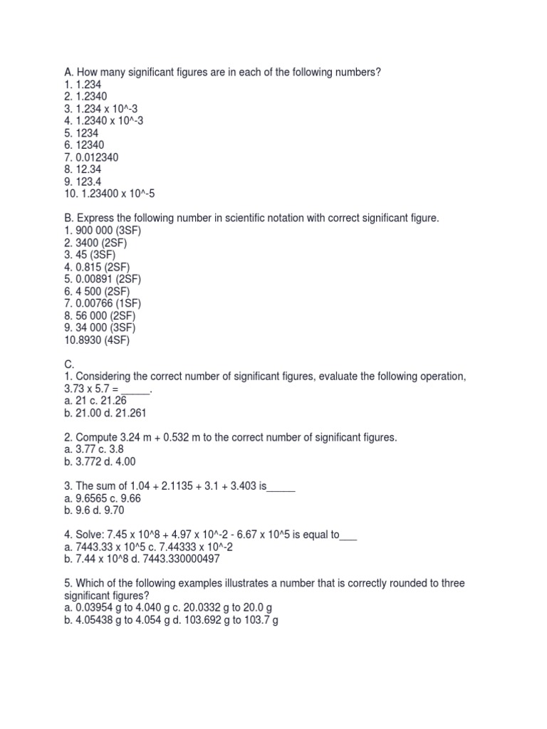 Answerkey Physics Lesson 4 | PDF | Significant Figures | Applied ...