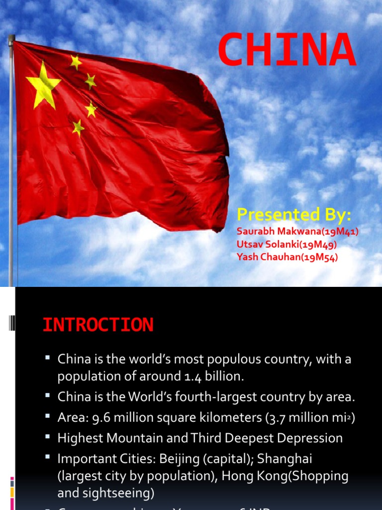 Im Presentation (1) Final | PDF | China | World Politics