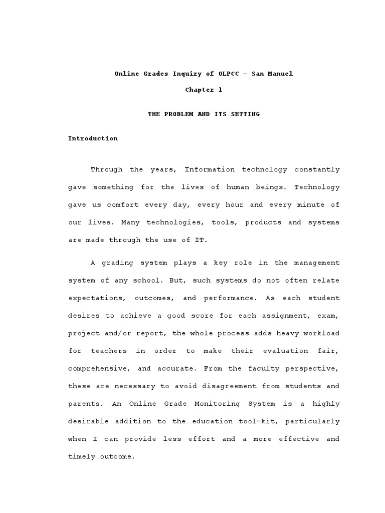 Online Grading System Studies Pdf World Wide Web Internet Web