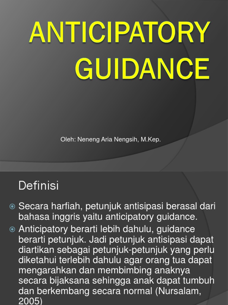 Anticipatory Guidance | PDF