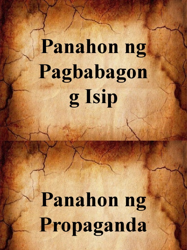 Panahon NG Propaganda | PDF