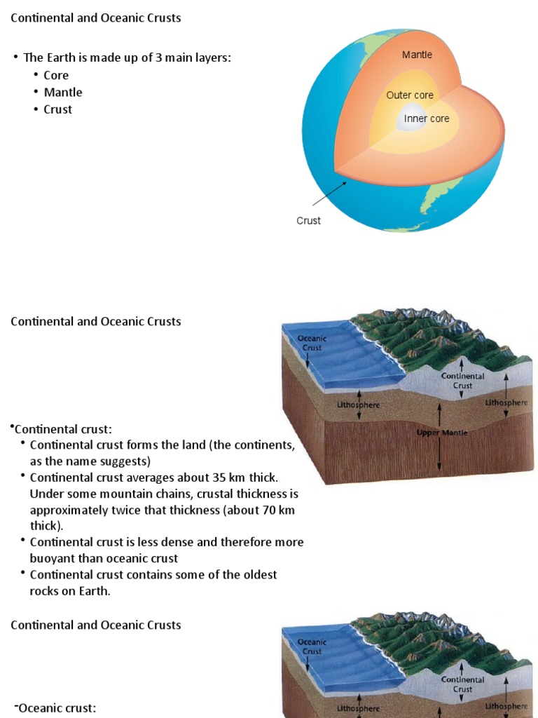 Continental and Oceanic Crusts: Mantle | PDF