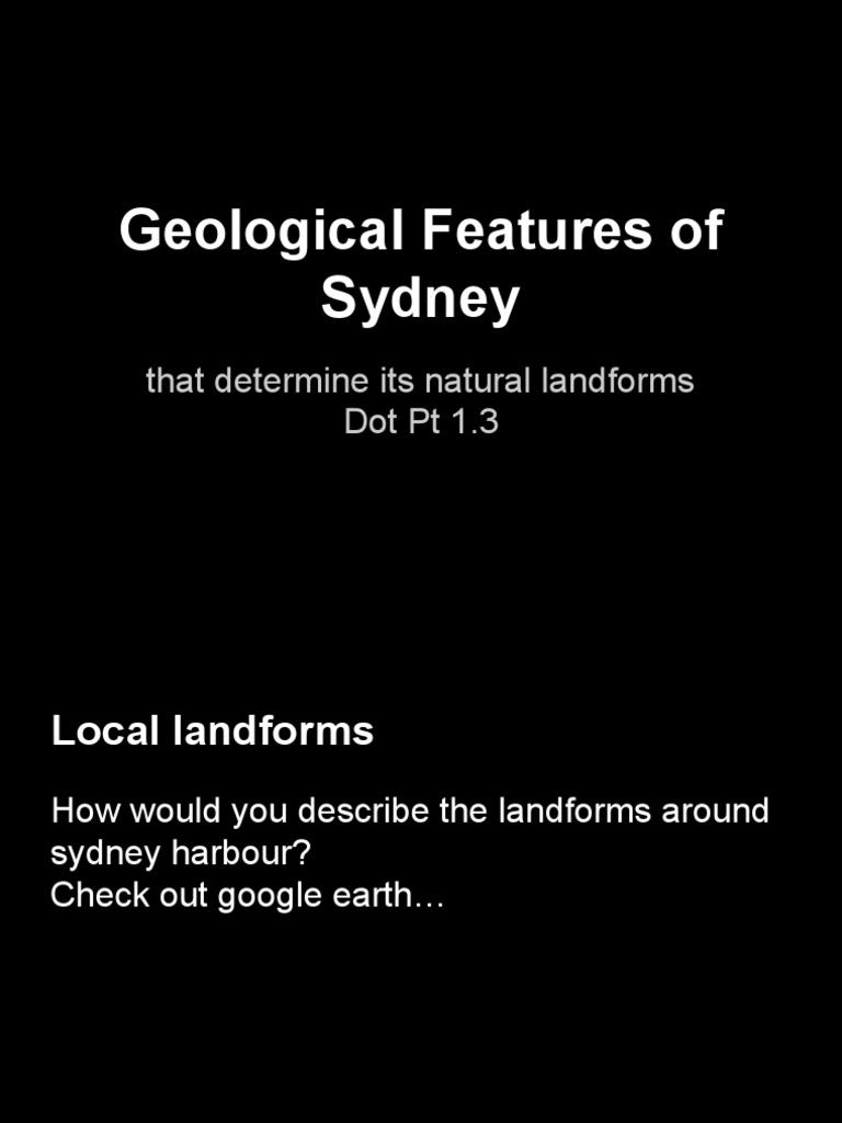 Sydney's Geological Landforms Explained | PDF | Valley | River