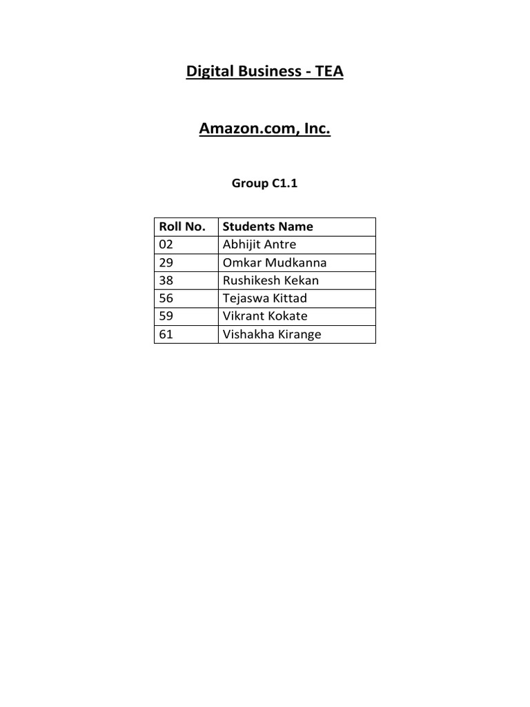 Amazon's Innovative Business Model | PDF | Online Advertising | Amazon ...