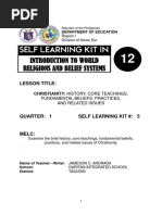 Module - INTRODUCTION TO WORLD RELIGION - Grade 12 | PDF | Jesus ...