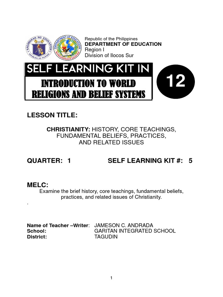 Introduction To World Religions and Belief Systems: Lesson Title | PDF ...