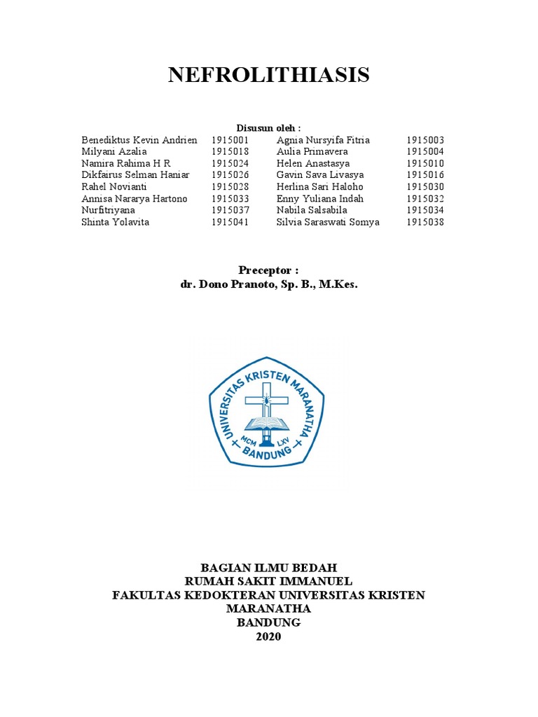 Nefrolithiasis | PDF | Sains & Matematika