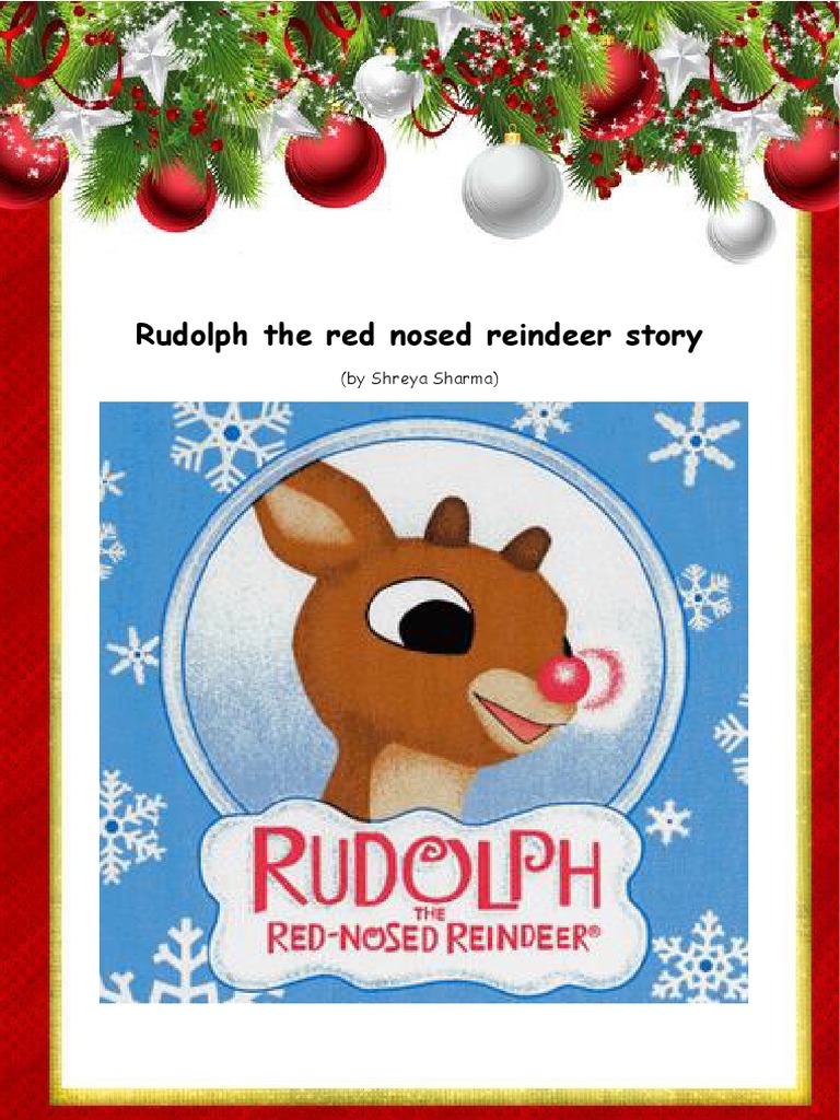 Rudolph, The Red Nosed Reindeer - Story | PDF | Santa Claus's Reindeer ...