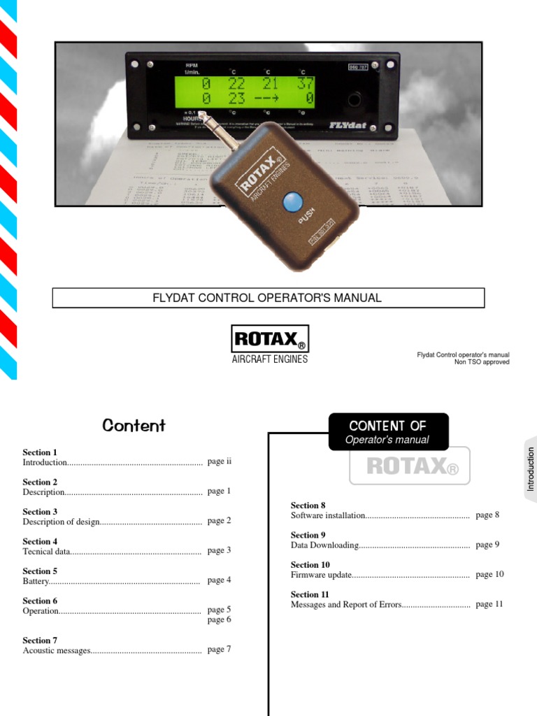 Flydat Control Operator'S Manual: Aircraft Engines | PDF | Personal ...