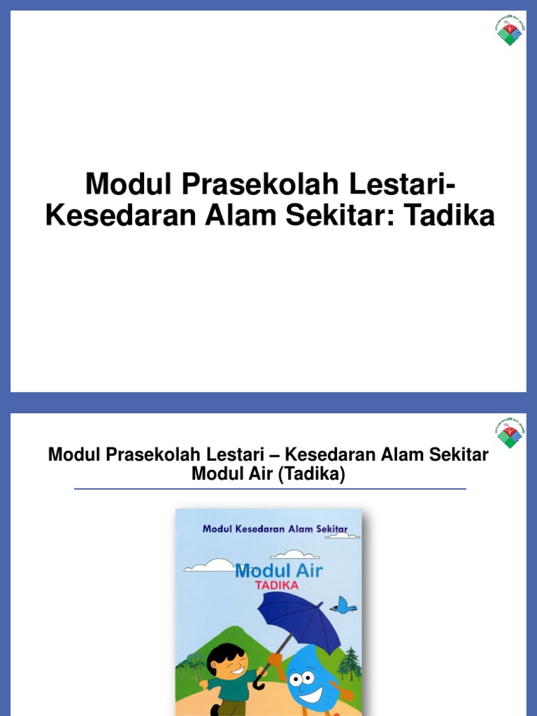 Prasekolah Lestari Senarai Modul | PDF