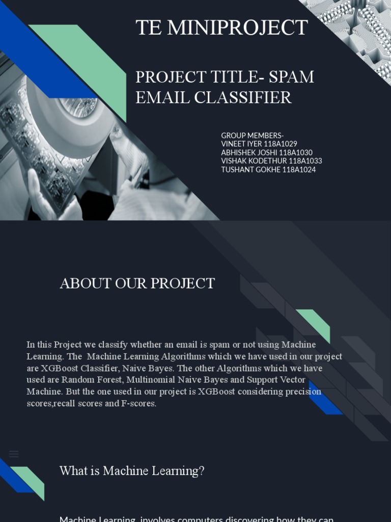 Spam Email Classifier | PDF | Machine Learning | Statistical Classification