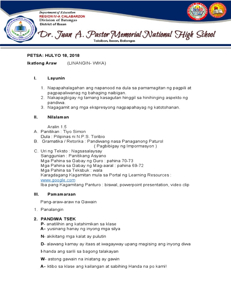 Linangin Gramatika | PDF